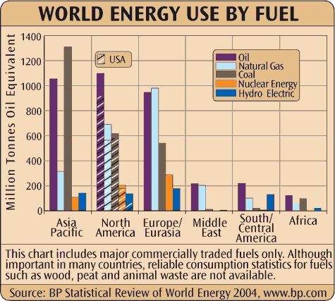 World Energy Use by Fuel 2004 | SIMCenter World Energy Use by Fuel 2004 | SIMCenter